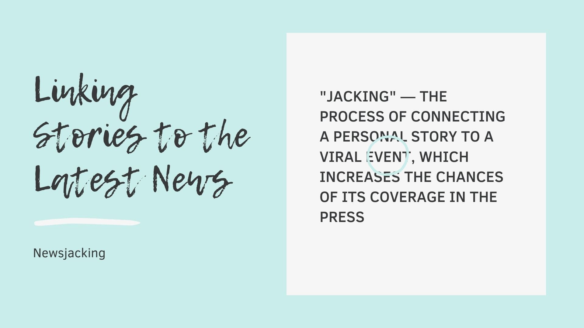 Basic PR hacks for better media coverage of your information
