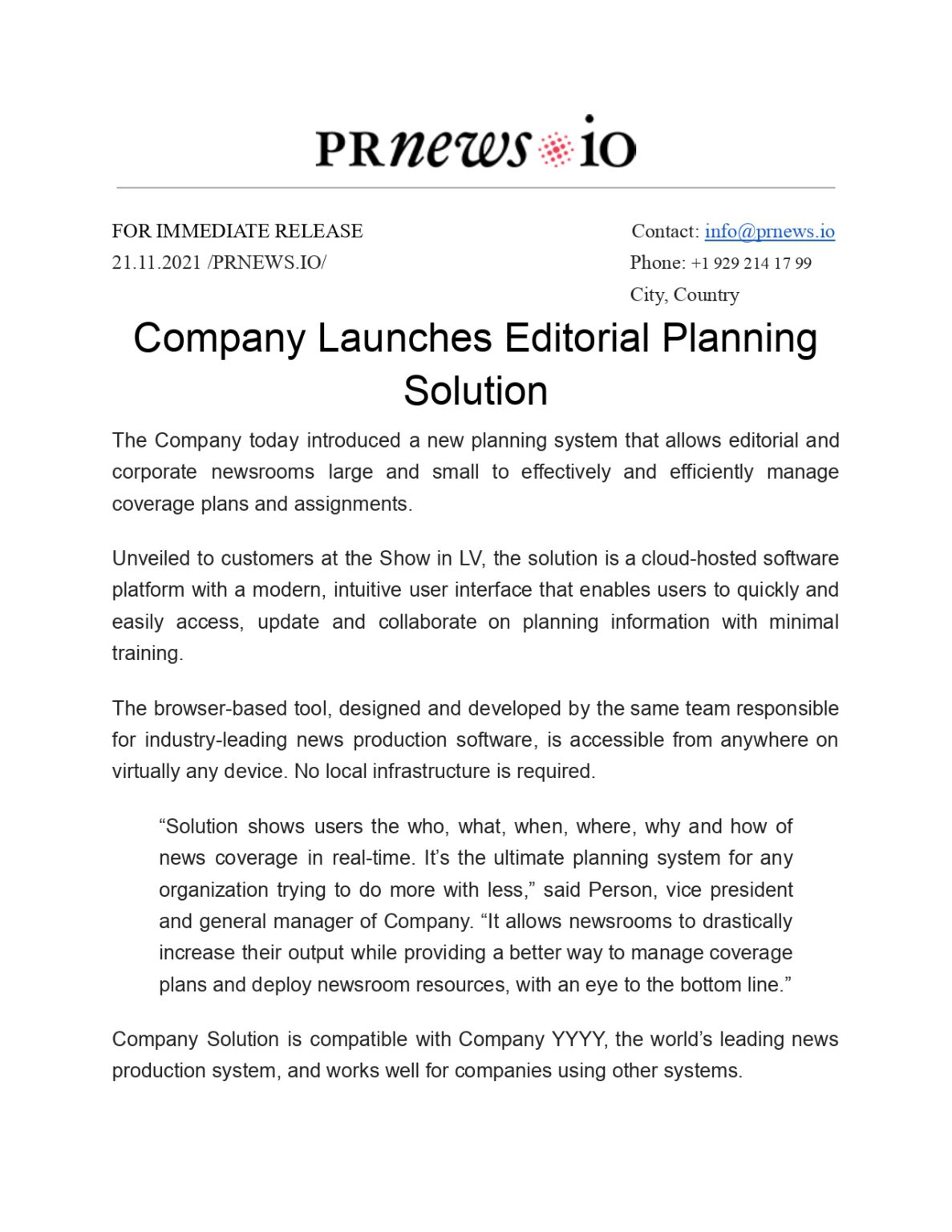 How To Write A Press Release AP Style