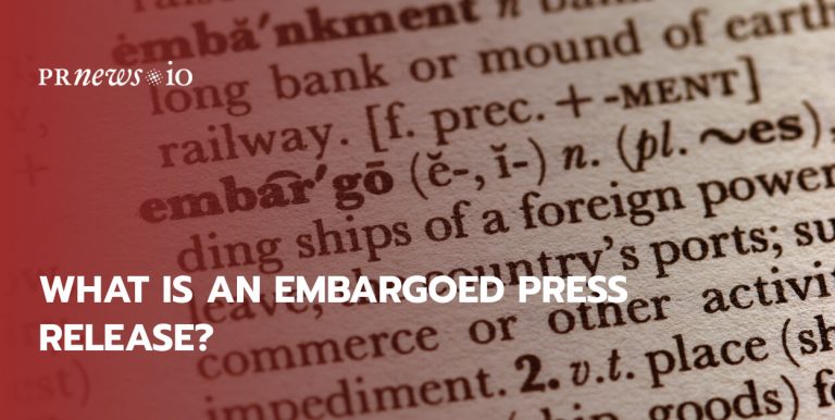 What is an Embargoed Press Release?